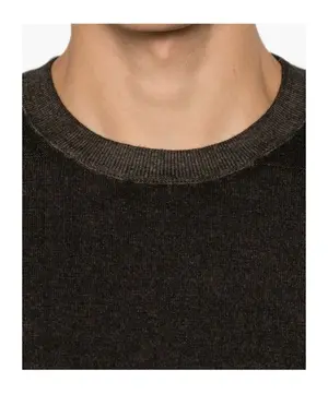 Emporio Armani Ribbed-trim Wool Sweater