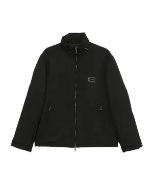 Emporio Armani Logo-plaque High-neck Jacket