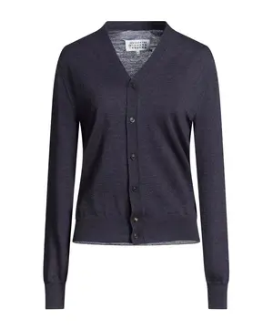 MAISON MARGIELA Lightweight Wool Knit Longsleeve Top - Blue