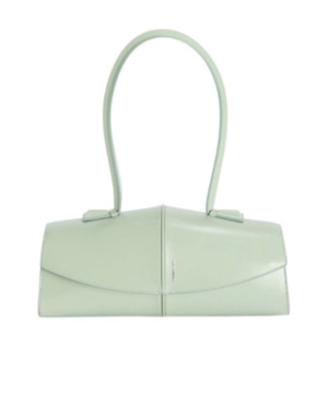 JIL SANDER Linea Piping Leather Shoulder Bag