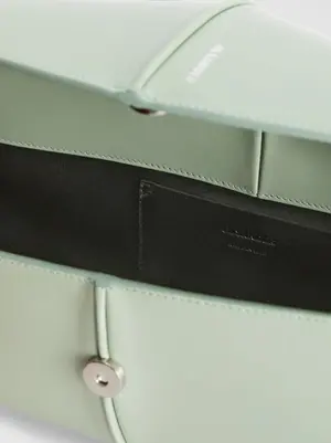 JIL SANDER Linea Piping Leather Shoulder Bag