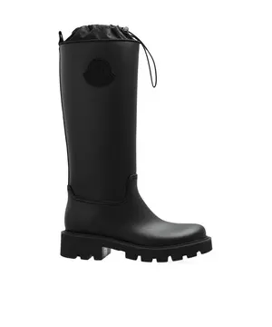 Moncler Kickstream High Drawstring Boots - Black