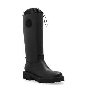 Moncler Kickstream High Drawstring Boots - Black