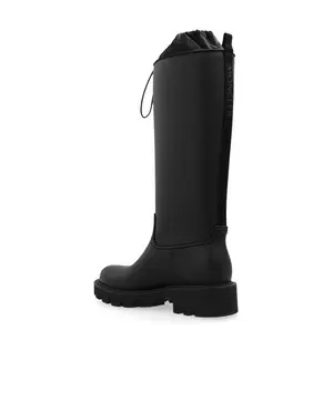 Moncler Kickstream High Drawstring Boots - Black