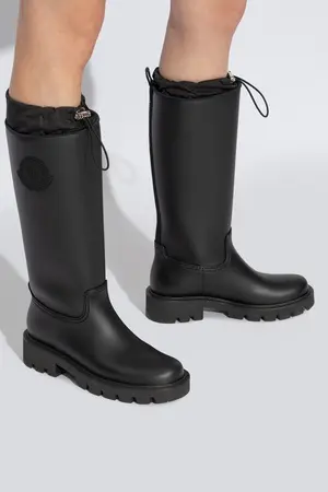 Moncler Kickstream High Drawstring Boots - Black