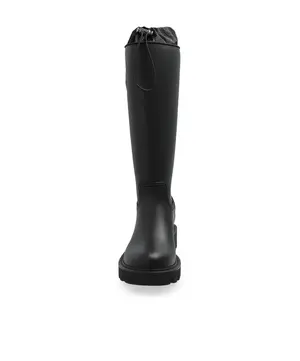 Moncler Kickstream High Drawstring Boots - Black