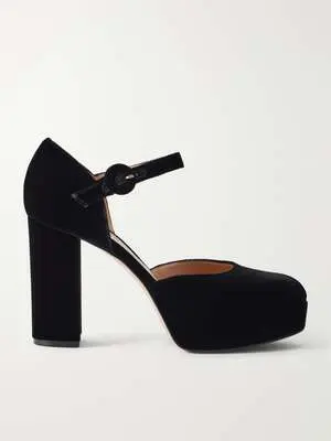 GIANVITO ROSSI 70 Velvet Pumps