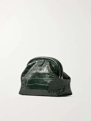 Stella McCartney Falabella Croc-effect Vegetarian Material Clutch
