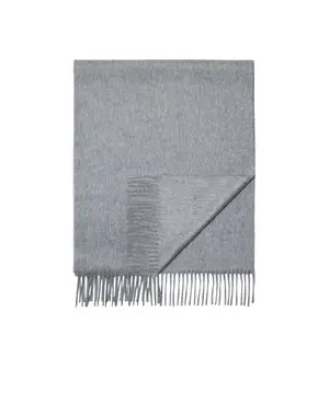 Zegna Zegna Oasi Fringed Scarf Grey