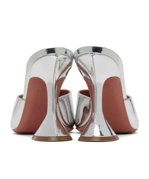 Amina Muaddi Lupita Logo High-heeled Sandals