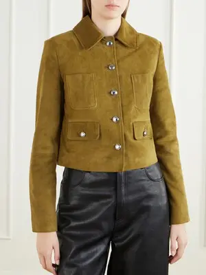 Altuzarra Astley Suede Jacket - Brown