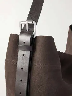 LEMAIRE Belted Nubuck Leather Tote Bag