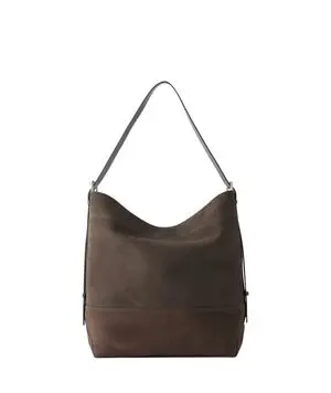 LEMAIRE Lemiare Belted Nubuck Leather Tote Bag