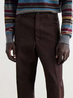 Dries Van Noten Straight-leg Cotton Trousers