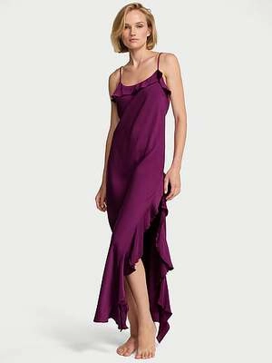 Victoria's Secret Dream Angels Silky Flutter Ruffled Long Slip