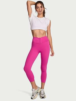 Victoria's Secret Vsx Elevate™ Lace-up Capri Legging - Pink