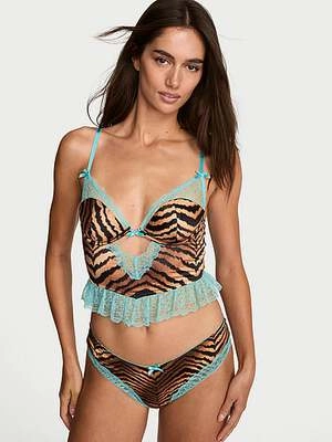 Victoria's Secret Tease Satin Lace-trim Bra Top
