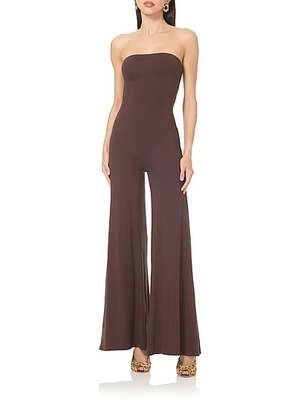 Victoria's Secret Afrm Nicola Strapless Jumpsuit Brown