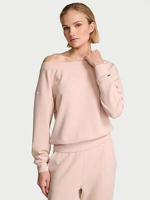 Victoria's Secret Featherweight Knit Off-the-shoulder Top Pink