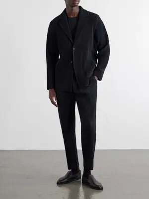 Issey Miyake Pleated Single-breasted Blazer