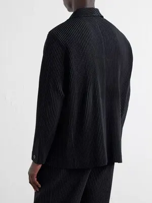 Issey Miyake Pleated Single-breasted Blazer
