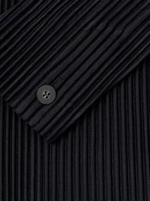 Issey Miyake Pleated Single-breasted Blazer