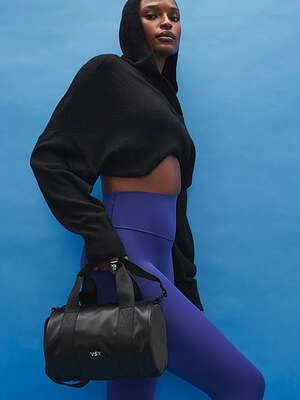 Victoria's Secret Vsx Satin Mini Duffel Crossbody Bag