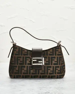 FWRD RENEW Fendi Zucca Shoulder Bag