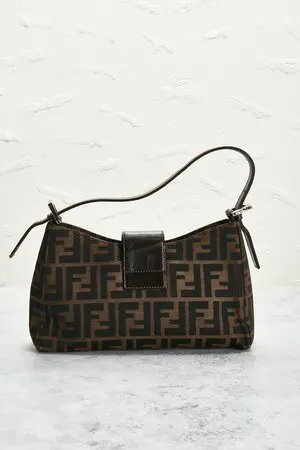 Fendi Zucca Shoulder Bag - Brown