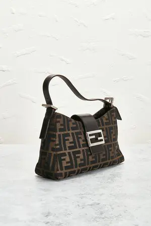 Fendi Zucca Shoulder Bag - Brown
