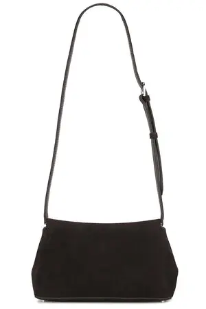 TOTEME T-lock Suede Clutch - Espresso