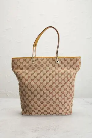 FWRD RENEW Gucci Gg Canvas Tote Bag - Brown