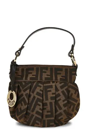 Fendi Zucca Mini Chef Hobo Bag - Brown