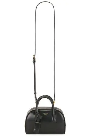 Saint Laurent Mini Sac De Jour Supple Boston Bag In Black - Nero
