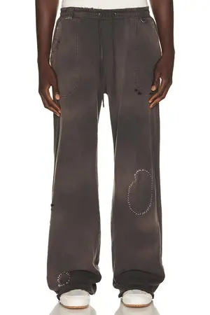 STRIKE OIL Thrashed Sweatpants - Black