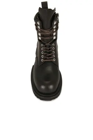Rick Owens Low Army Gabe Boots In Brown