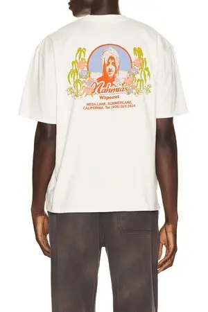 NAHMIAS Wipeout Surf Shop Boxy Tee In White - Optic White