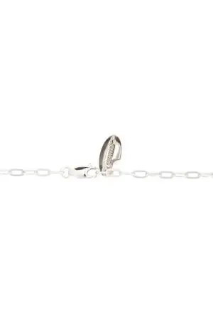 Off-White Hex Nut Chain Pendant Necklace In Metallic