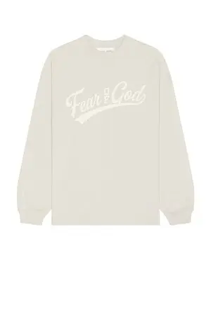 Fear Of God Merch Long Sleeve Tee In Grey