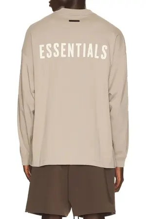 Fear Of God Merch Long Sleeve Tee In Grey