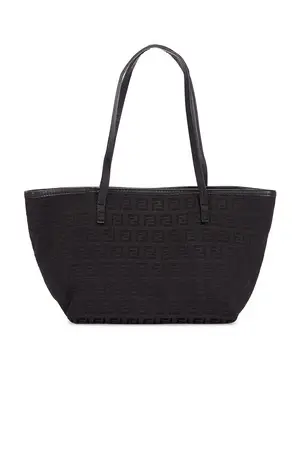 Fendi Zucchino Roll Tote Bag - Brown