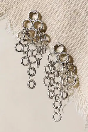 Free People Anabel Dangle Earrings - Silver
