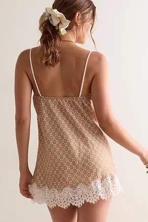 Free People Up To Something Mini Slip Dress