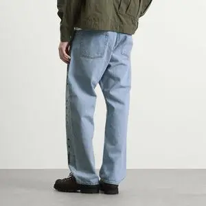 NOMARHYTHM TEXTILE Bandana Embroidery Denim Jeans