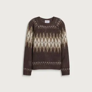 NOMARHYTHM TEXTILE Hand Knit Snowflake Sweater