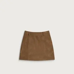 DUNST Alter-suede Mini Skirt - Brown