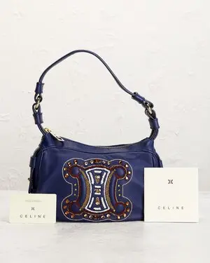 FWRD RENEW Celine Hobo Bag - Blue