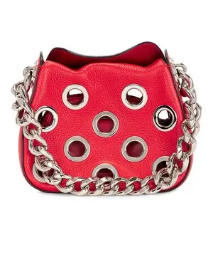 FWRD RENEW Prada Vitello Daino Grommet Shoulder Bag