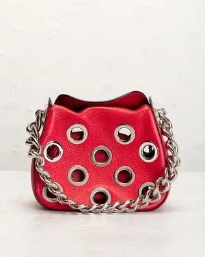 FWRD RENEW Prada Vitello Daino Grommet Shoulder Bag