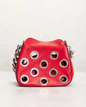 FWRD RENEW Prada Vitello Daino Grommet Shoulder Bag